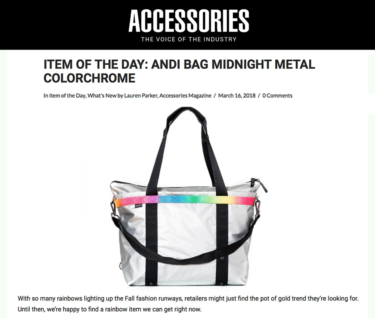 Accessories Magazine – ANDI